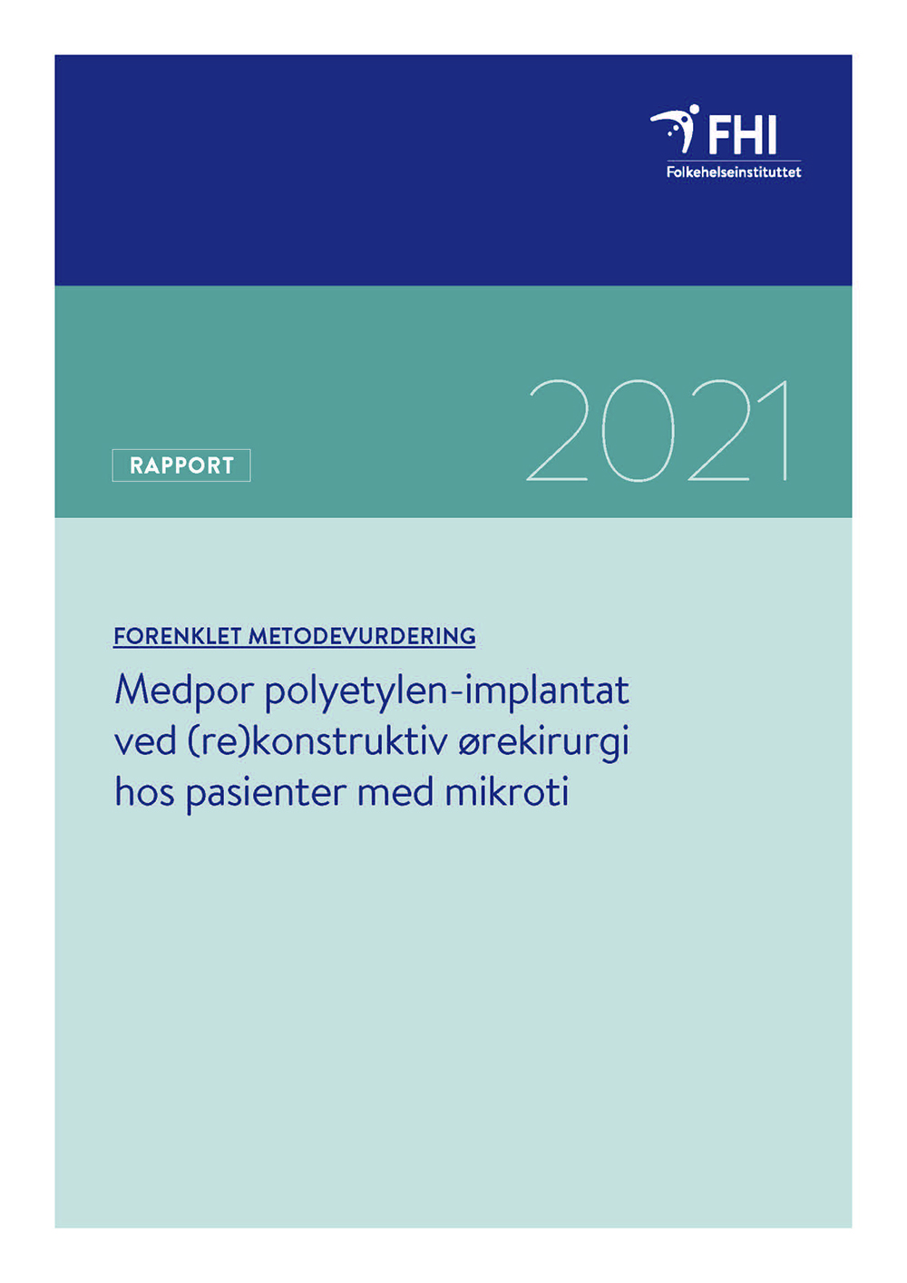 Medpor polyethylene implant in reconstructive ear surgery in patients ...