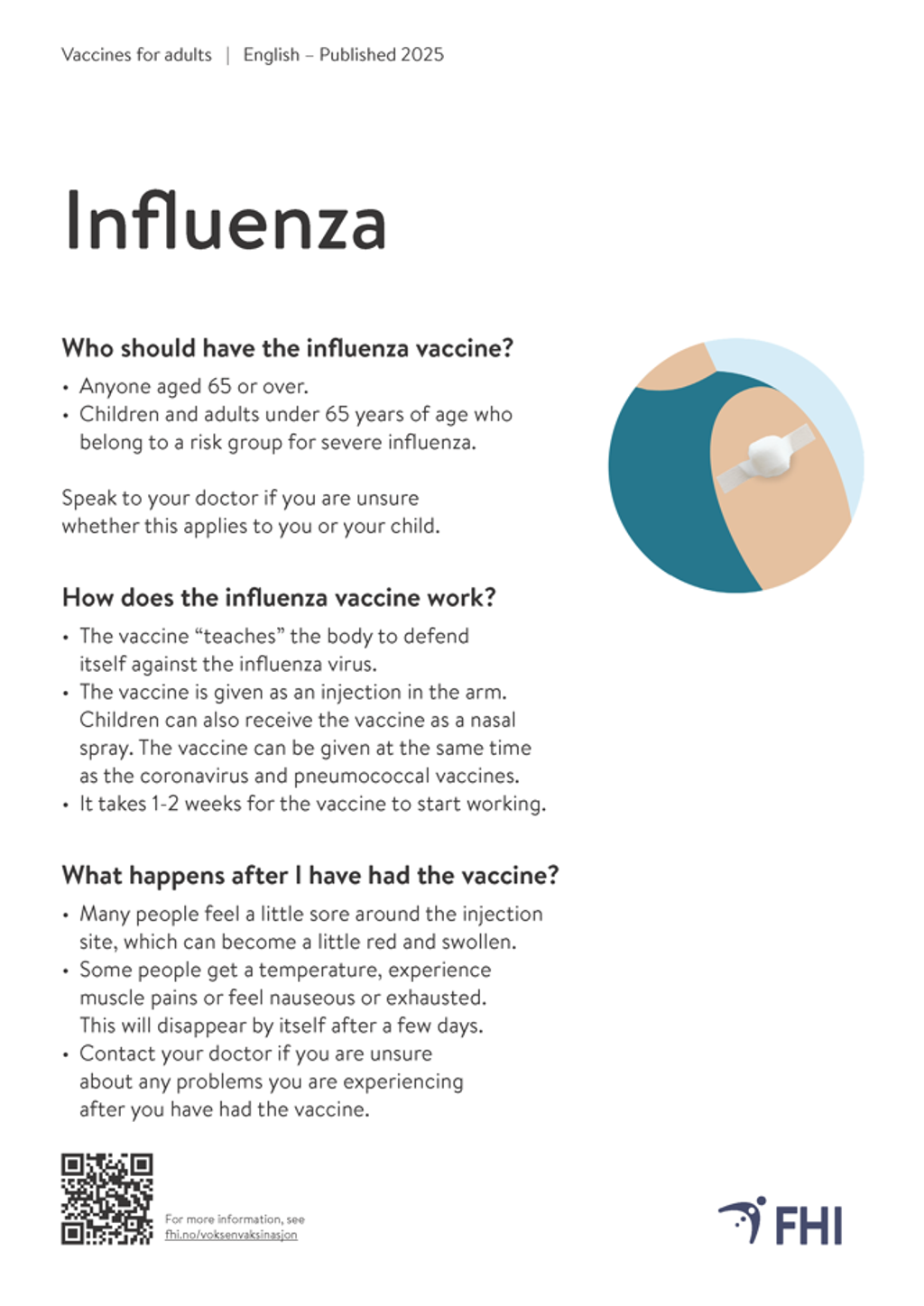Vaccine against influenza (short version) - NIPH