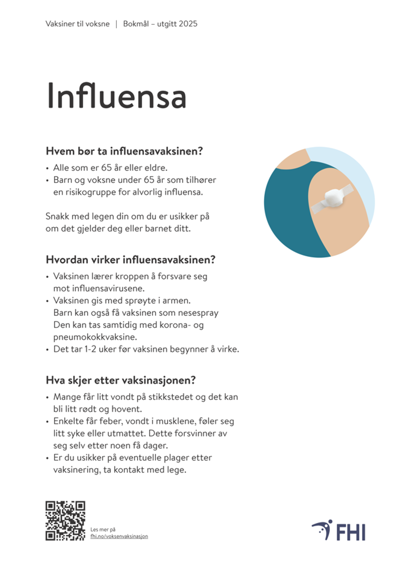 Vaksine mot influensa (kortversjon) - FHI