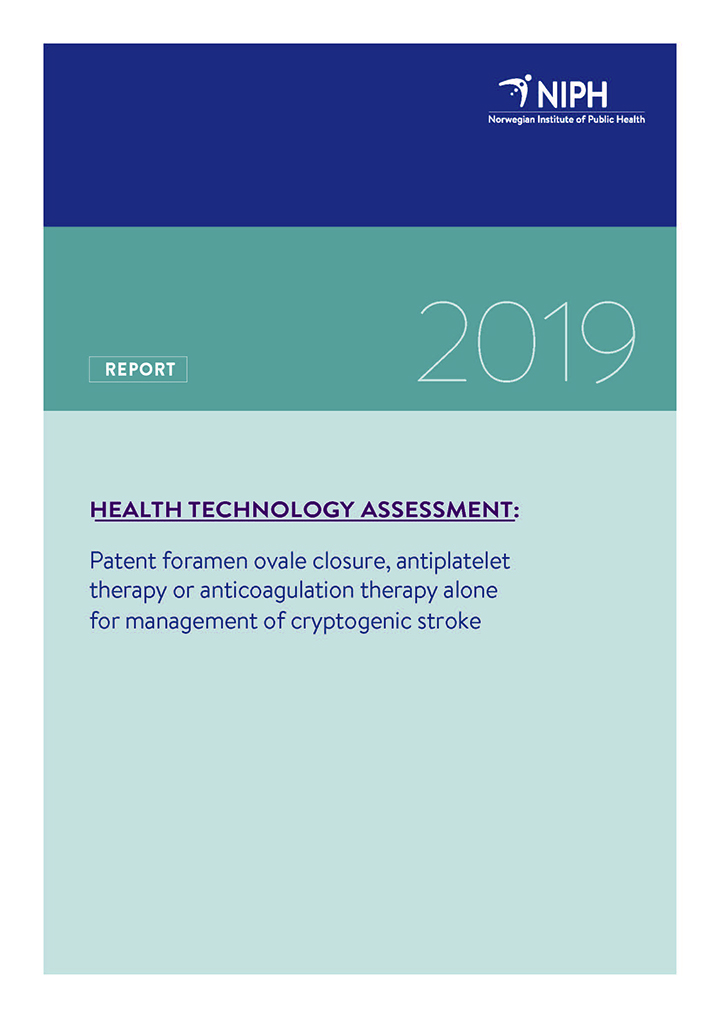 Patent foramen ovale closure, antiplatelet therapy or anticoagulation ...