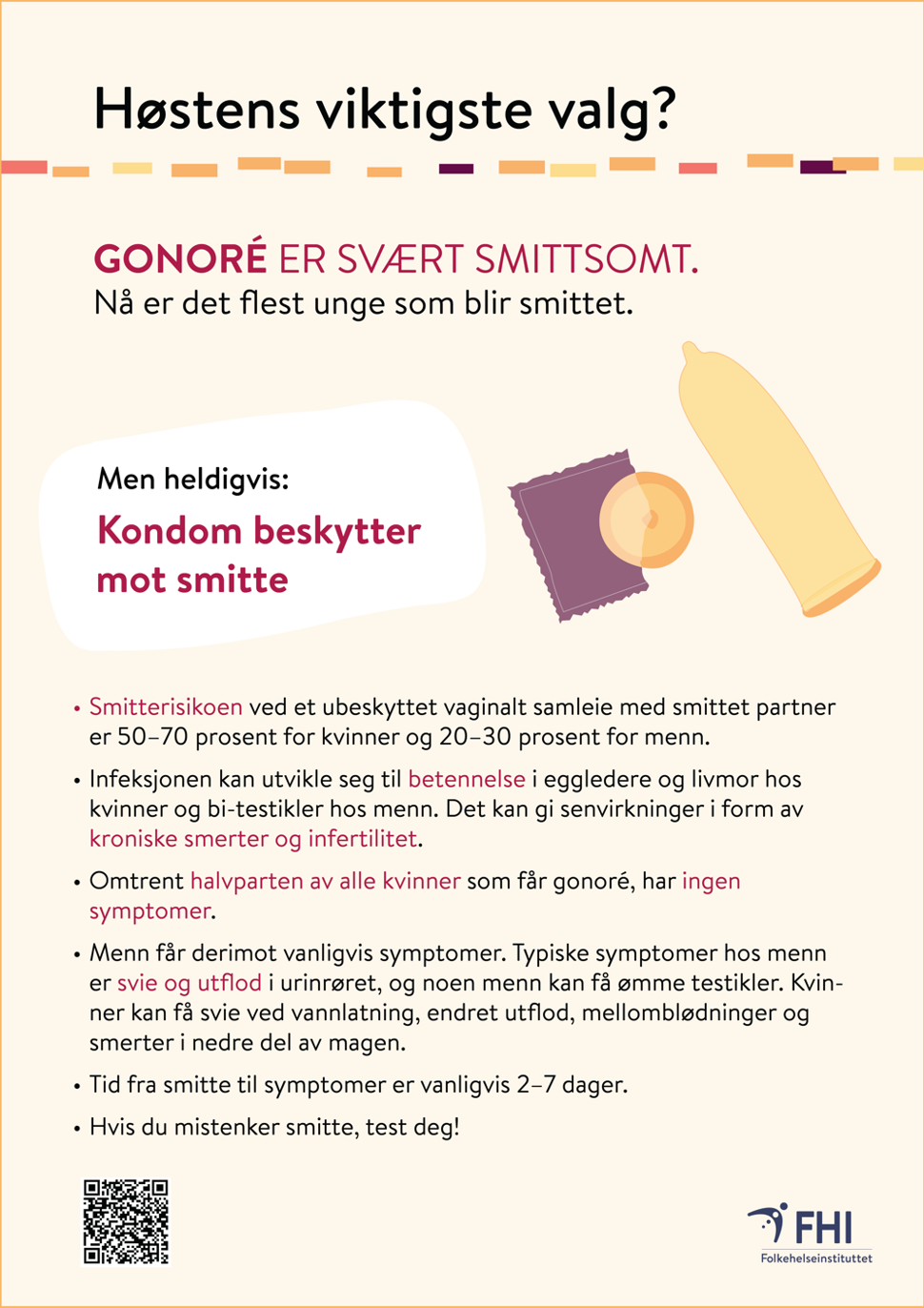 Informasjonsmateriell om gonoré - FHI