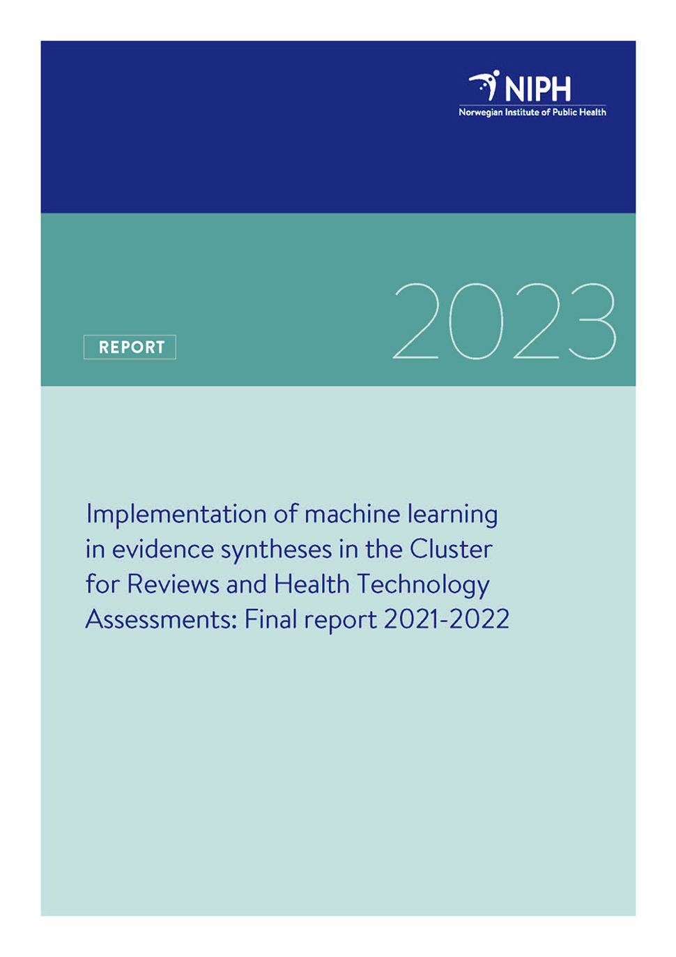 Implementation of machine learning in evidence syntheses in the Cluster ...