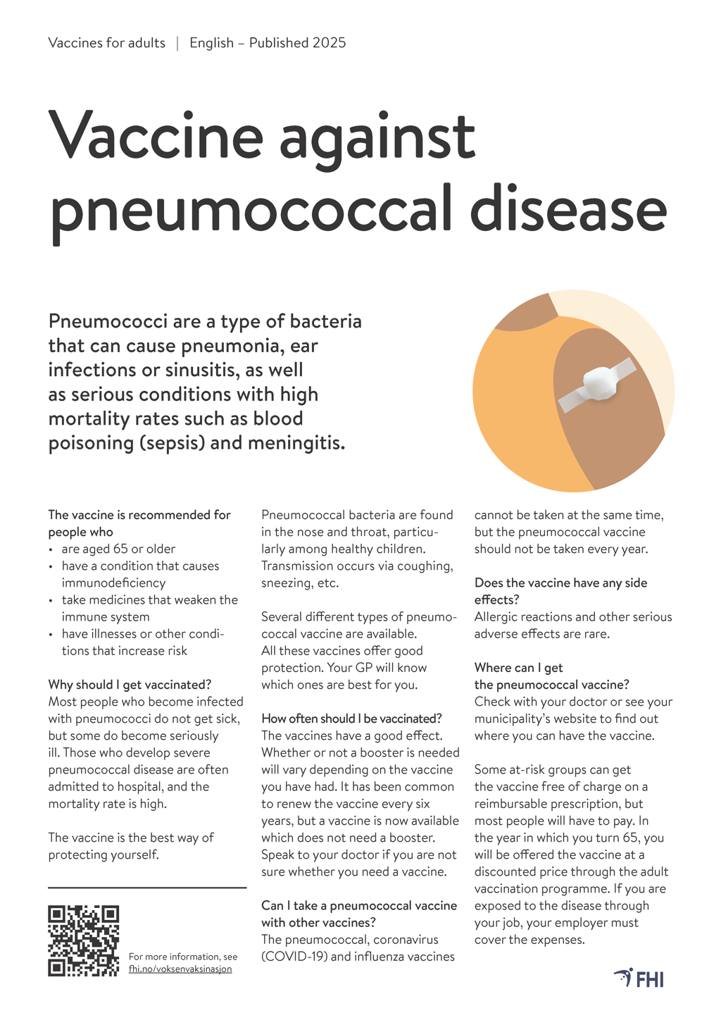 Vaccine against pneumococcal disease - NIPH