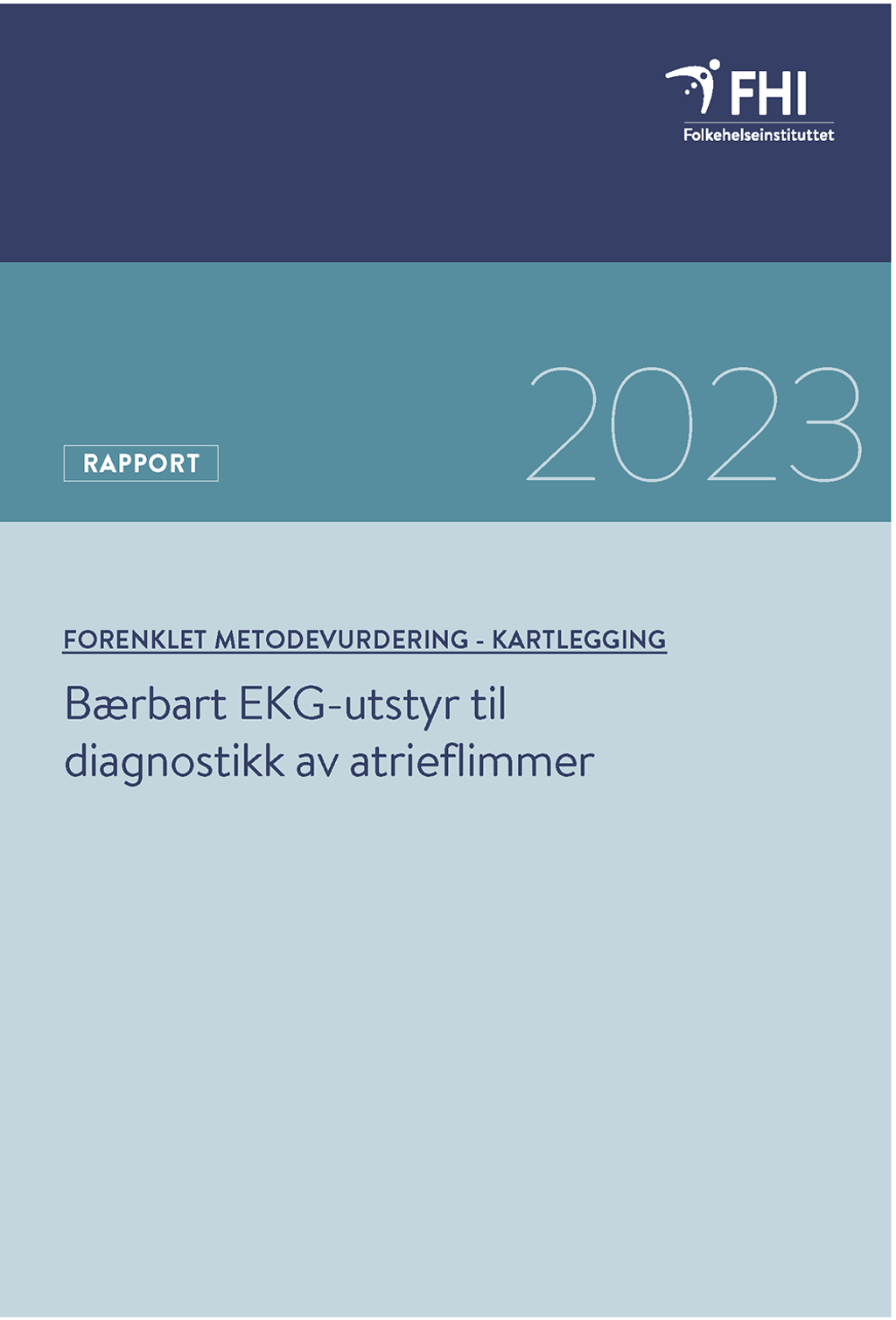 Portable ECG equipment for the diagnosis of atrial fibrillation in the ...
