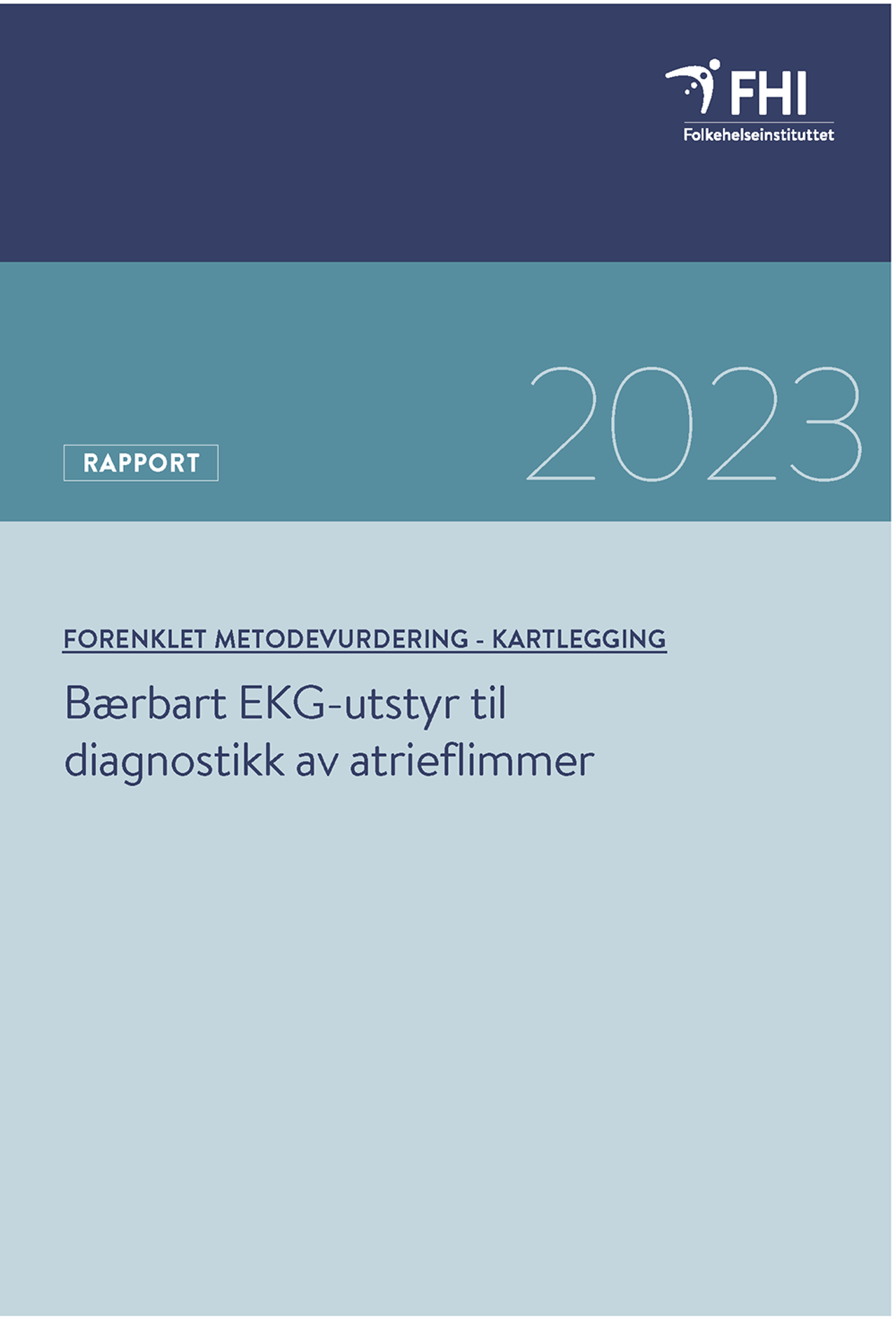 Portable ECG equipment for the diagnosis of atrial fibrillation in the ...