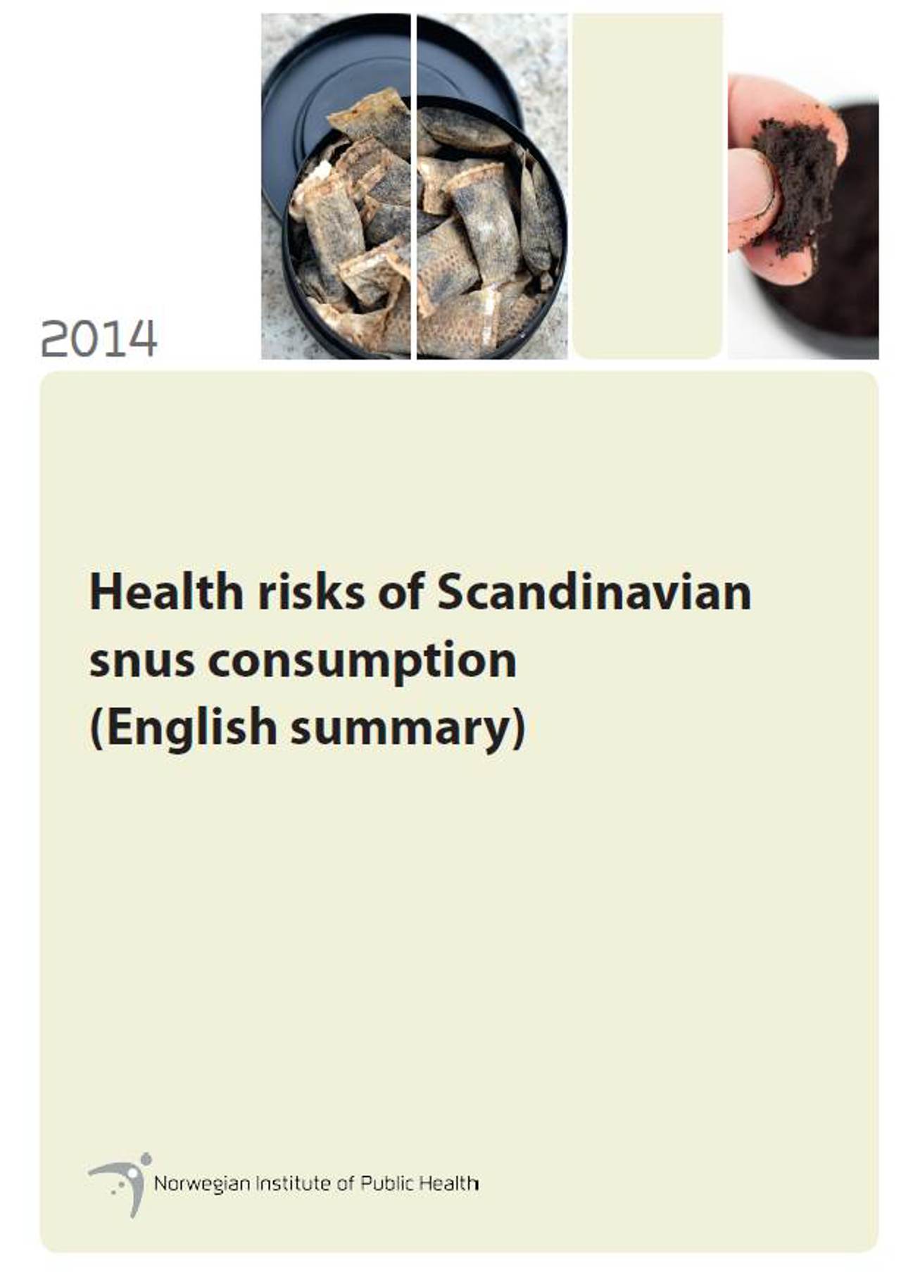 Health risks of Scandinavian snus consumption - English summary (pdf ...